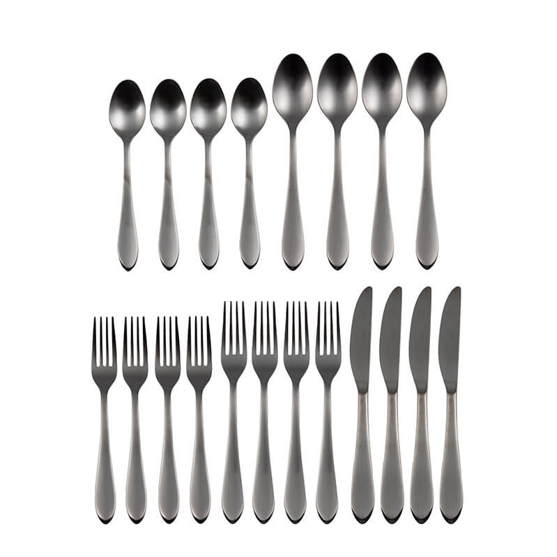 Fiesta - Fiesta Maraca Black Satin 20 piece, Service for 4