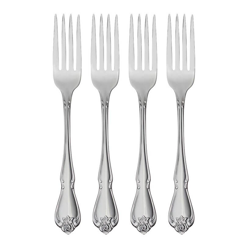 Oneida - Oneida True Rose Dinner Forks (Set of 4)